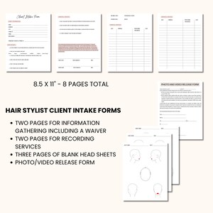 Hair Stylist Bundle Salon Business Template Cancellation Policy Form ...