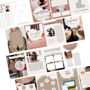Hairstylist Course Template Online Ebook Course Manual Hair Dresser ...