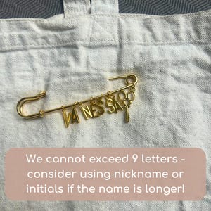 Custom Name Pin Personalized Brooch Pin Accessory Customized Name ...
