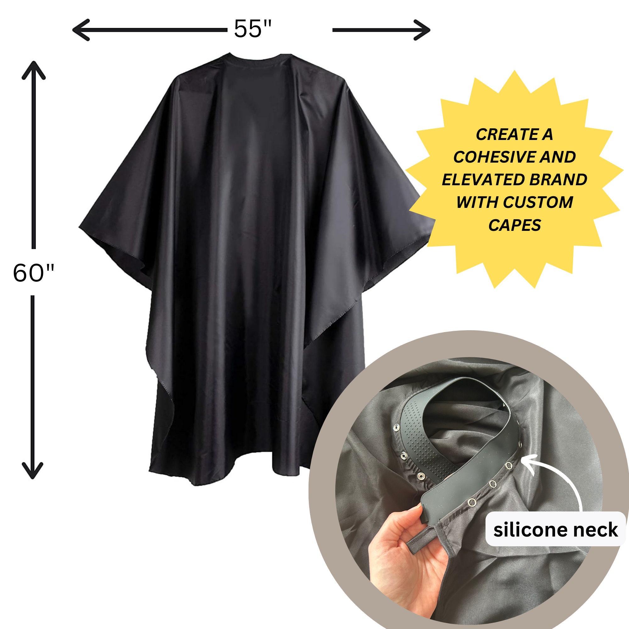 Custom Salon Cape Personalized Hair Stylist Cape With Logo Hair Salon ...