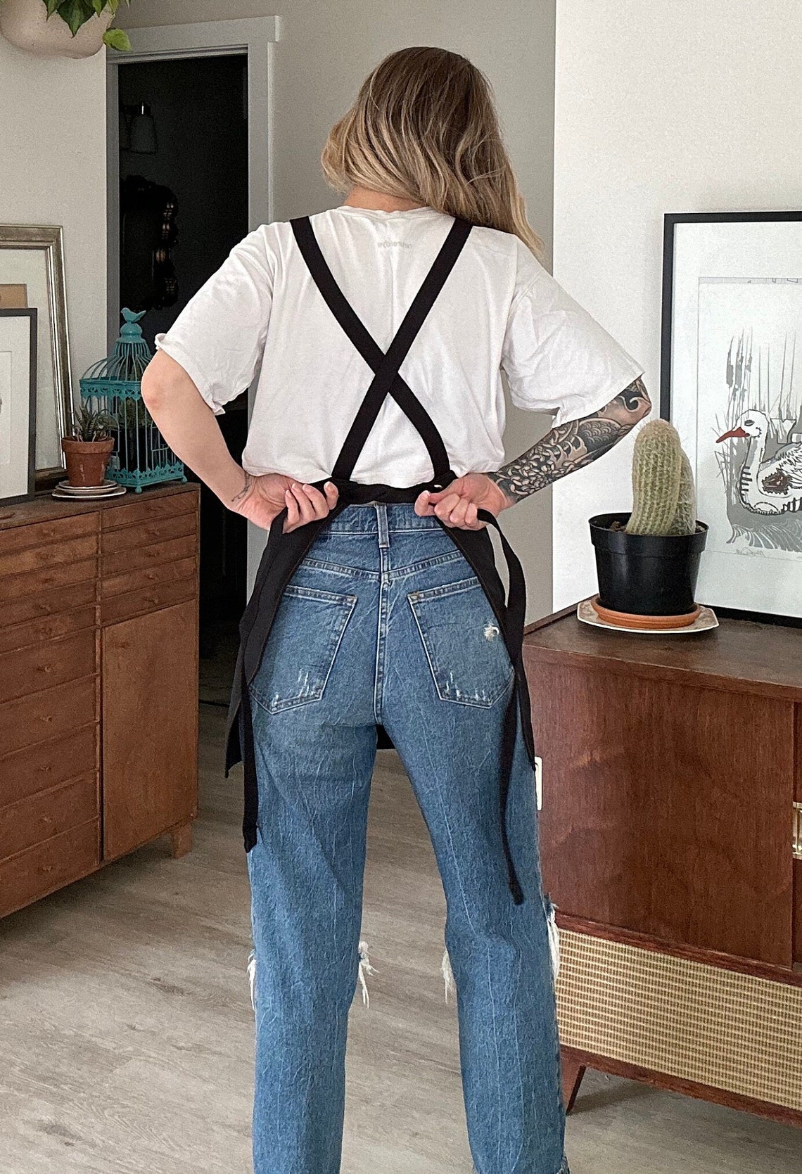 Custom Barber Apron With Pockets Personalized Hairdresser - Etsy