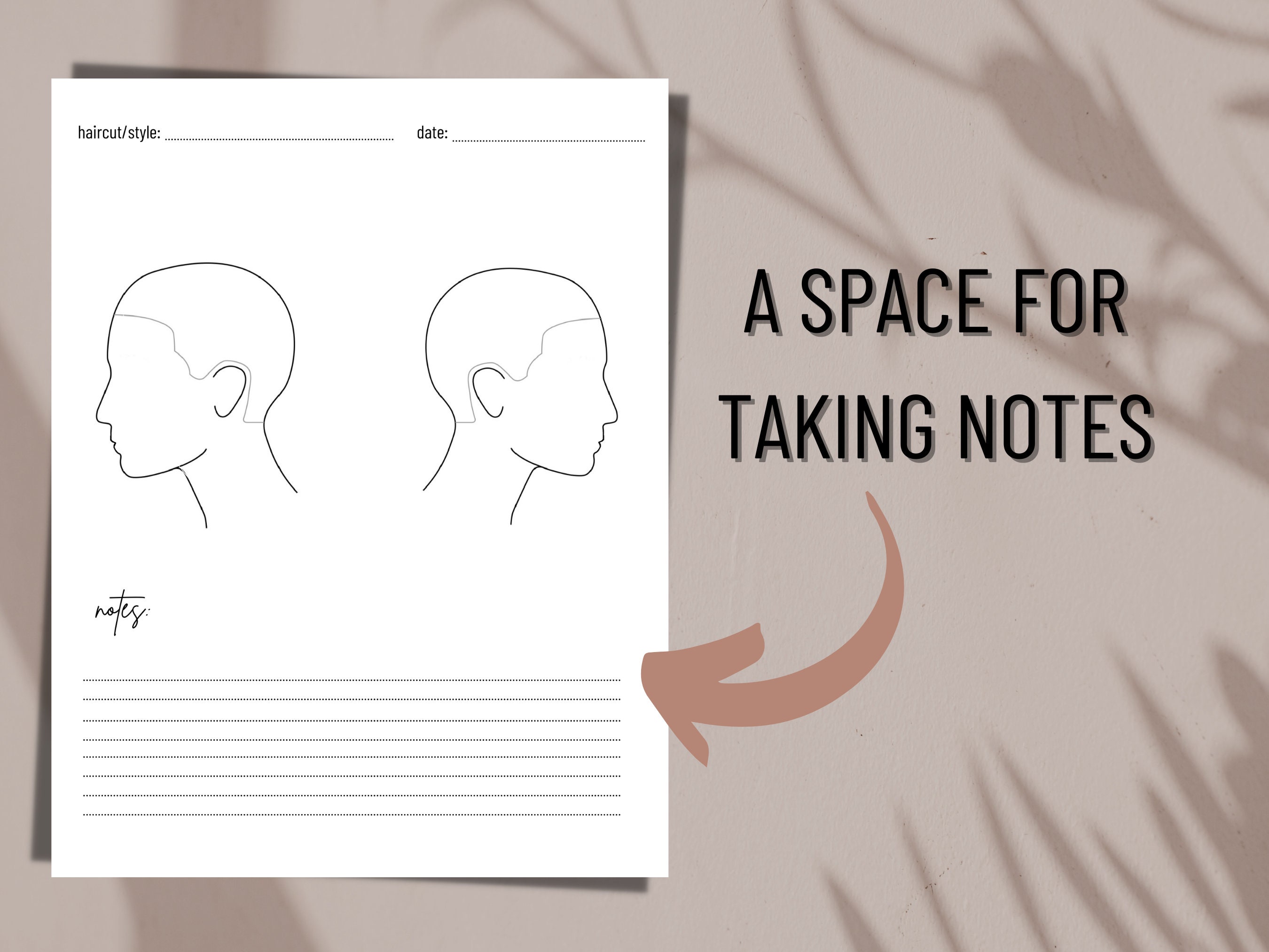 Haircutting Head Sheets Hairstylist Head Sheets Printable - Etsy