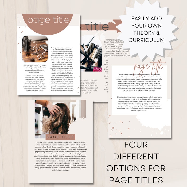 Hairstylist Course Template Online Ebook Course Manual Hair Dresser ...