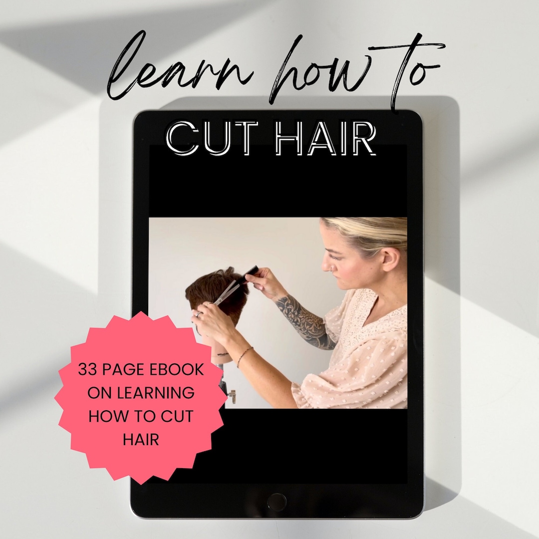 Hair Cut Course Haircutting Manual How to Cut Hair Training Book ...