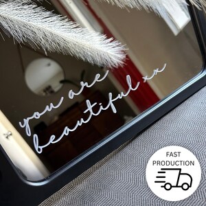 Mirror Decal Hair Stylist Salon Mirror Motivation Sticker Hair Salon ...