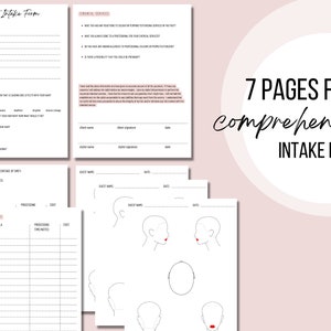 Hair Salon Client Intake Form Hair Client Consultation Form - Etsy