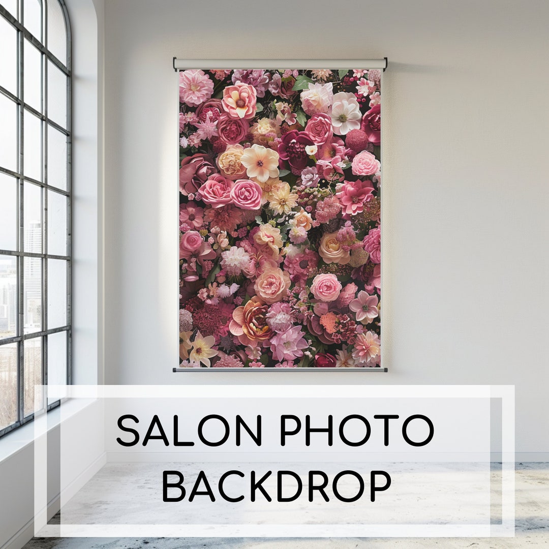 Salon Decor Photo Backdrop Hair Salon Photo Back Drop Logo Hairstylist ...