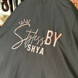 Custom Salon Cape Personalized Hair Stylist Cape With Logo Hair Salon ...