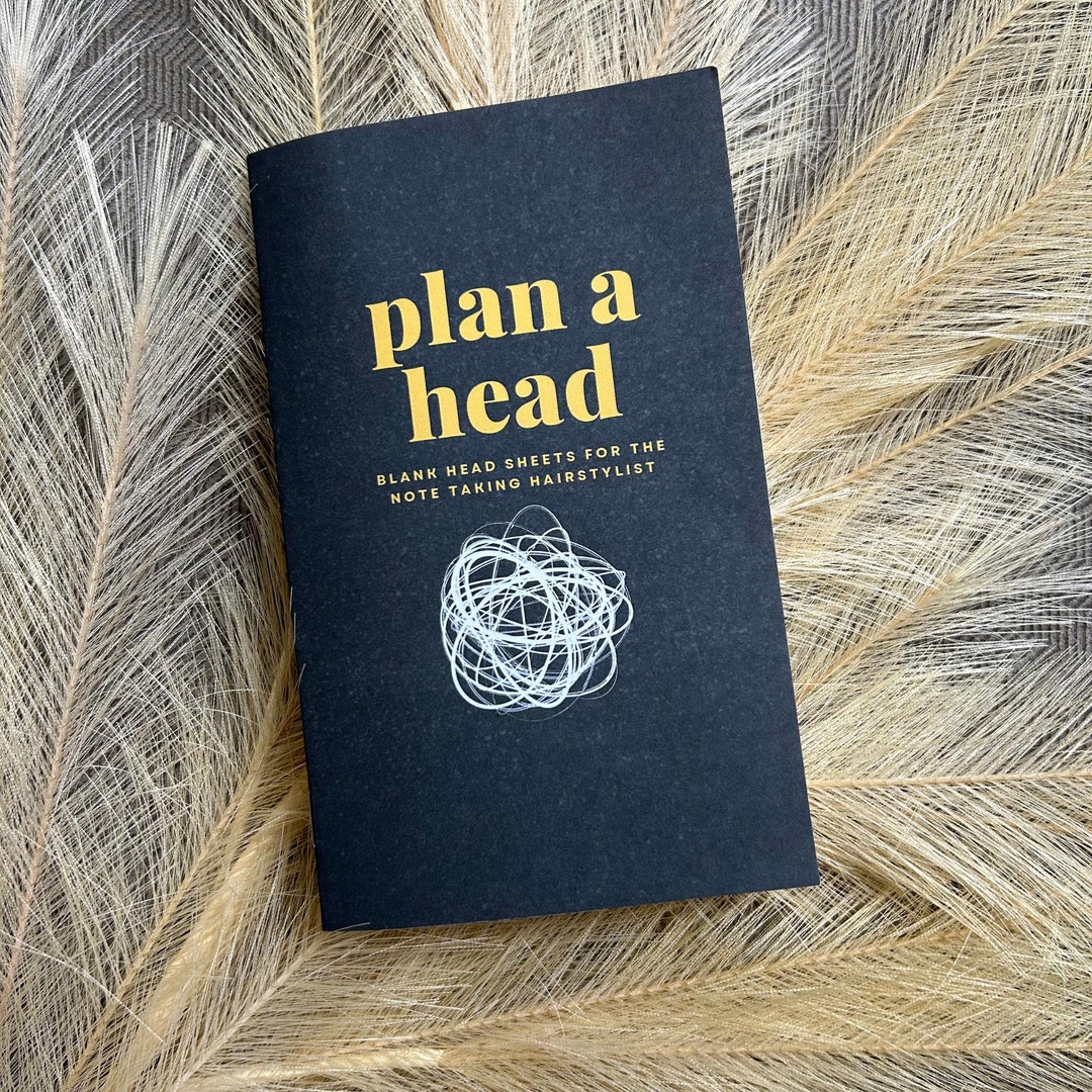 Hairdressing Head Sheets Book for Hair Stylist Head Form Booklet ...