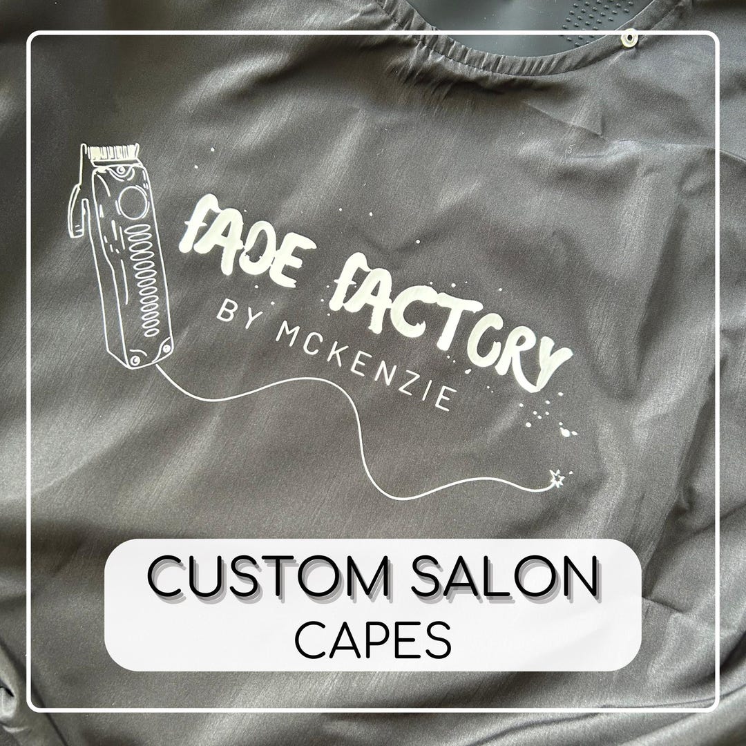 Custom Salon Cape Hairstylist Hair Salon Smock Stylist Cape ...