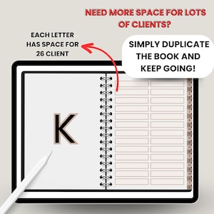 Client Record Book Hairstylist Digital Planner Salon Digital Record ...