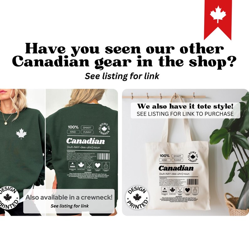 Made in Canada Apparel Hoodie Canadian Proud Sweatshirt for Canada ...