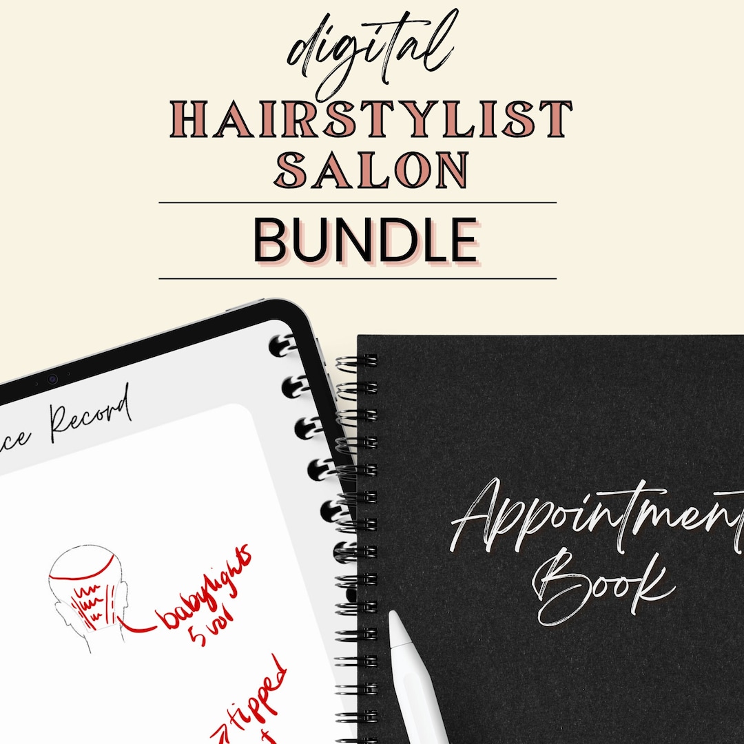 Cosmetology Client Record Card Digital Appointment Book Client Formula ...