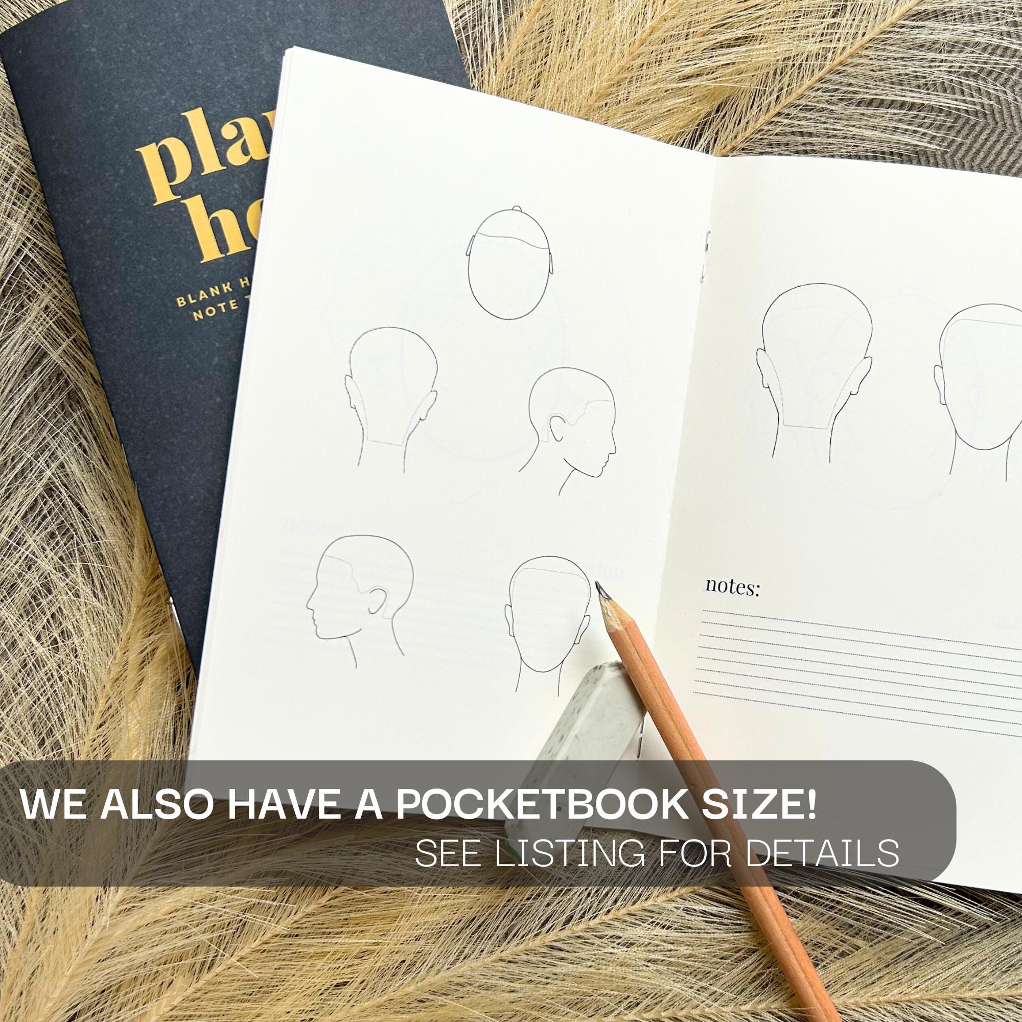 Haircutting Head Sheet Hairstylist Head Sheet Printable Blank ...