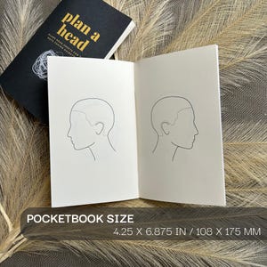 Hairdressing Head Sheets Book for Hair Stylist Head Form Booklet ...