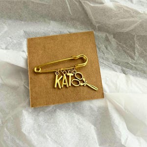 Custom Name Pin Personalized Brooch Pin Accessory Customized Name ...