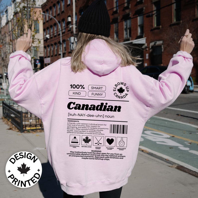 Made in Canada Apparel Hoodie Canadian Proud Sweatshirt for Canada ...