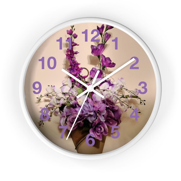 Purple Clock - Etsy