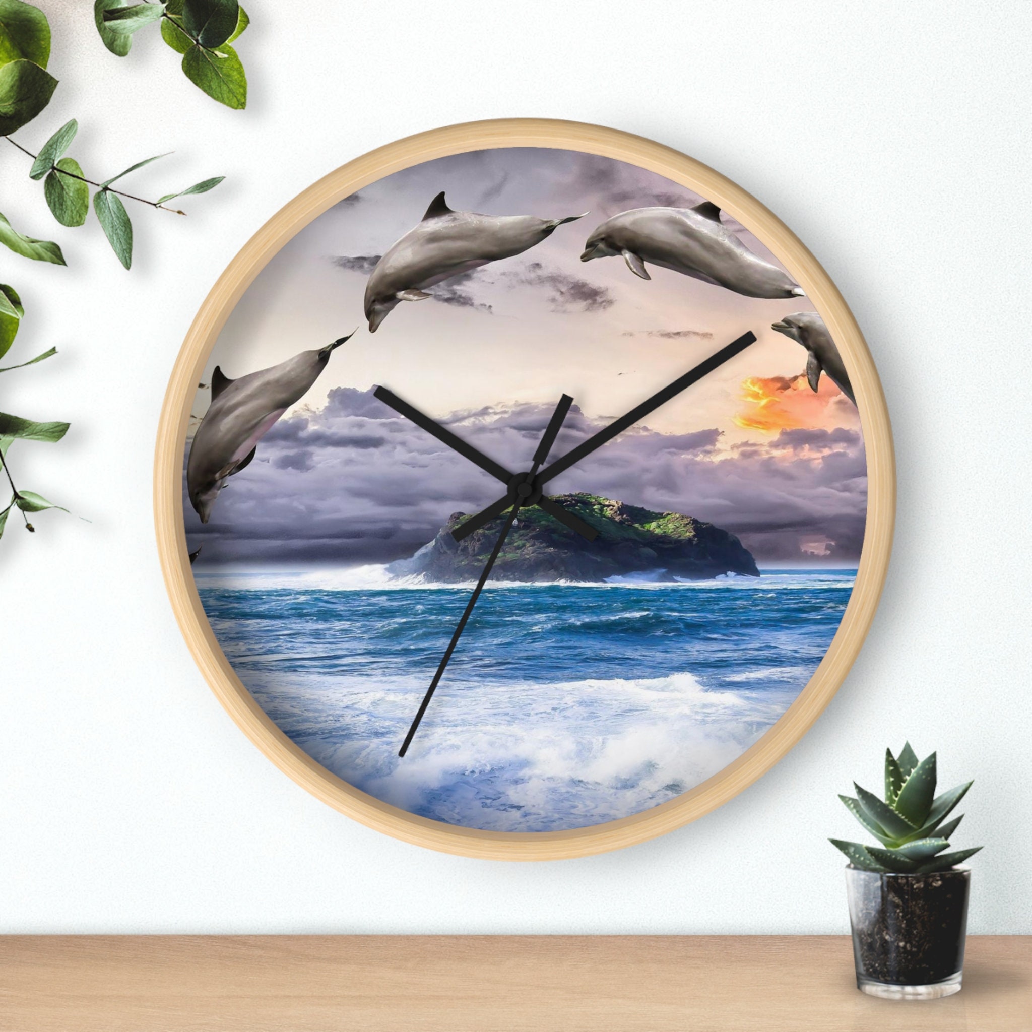 Dolphin Wall Clock - Etsy