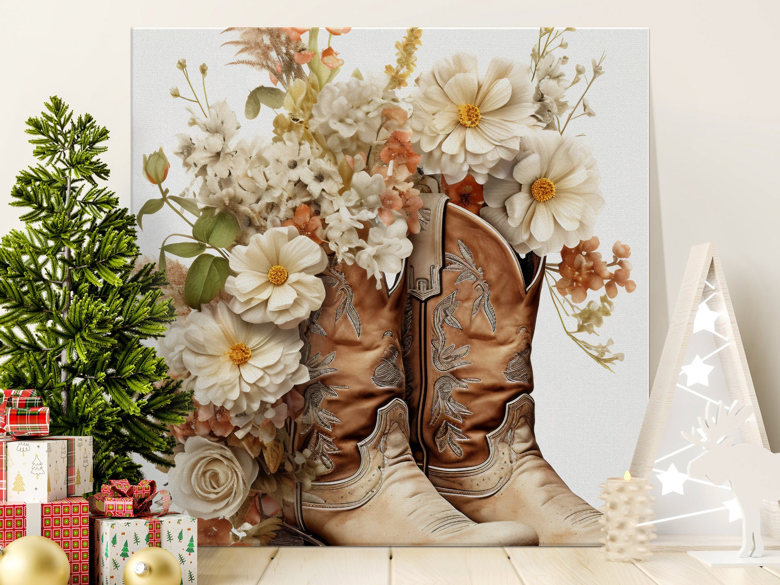 Western Cowboy Boots Digital Paper, Western Cowboy Boots Paper, Cowboy ...