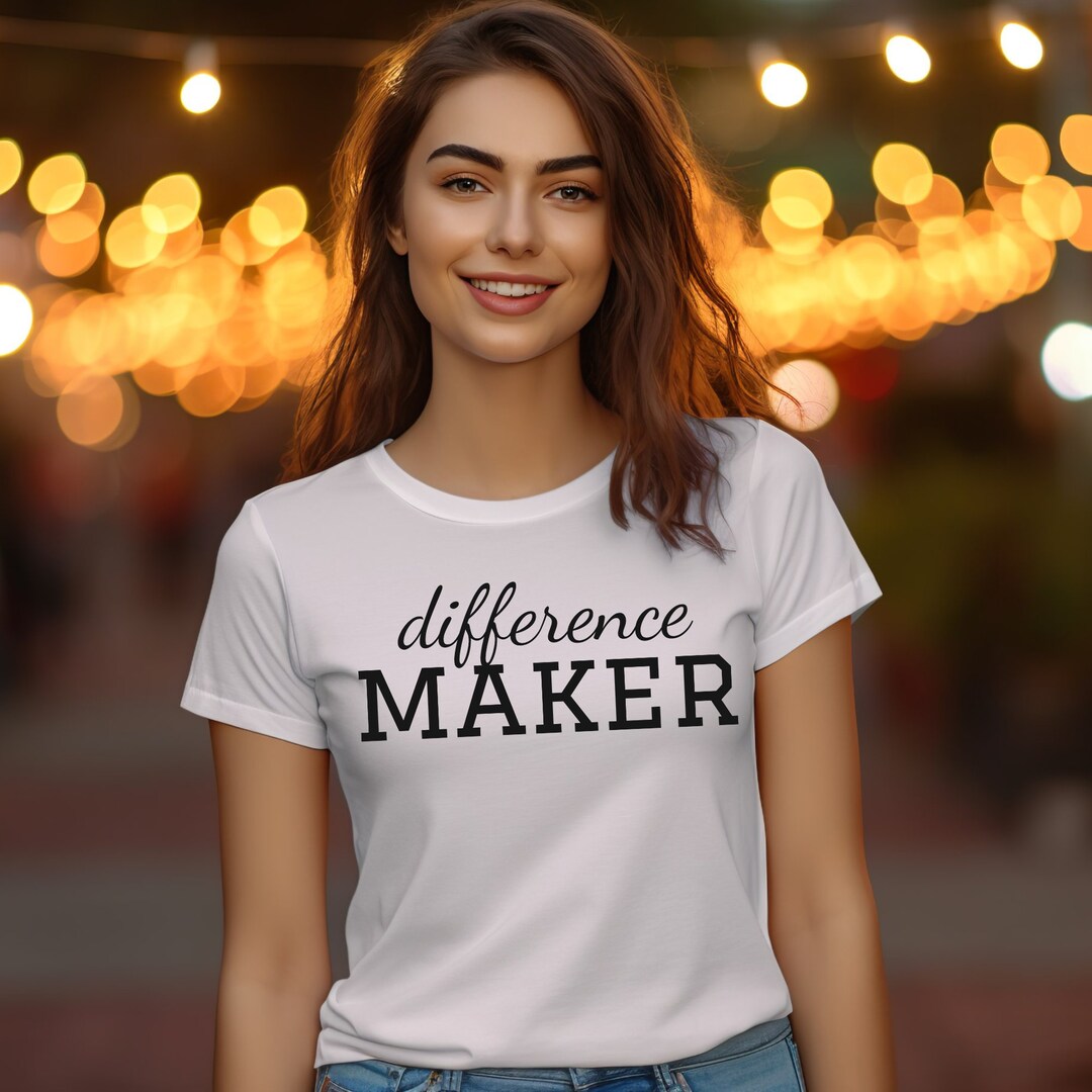 Difference Maker T-shirt Difference Maker Tee Teacher - Etsy
