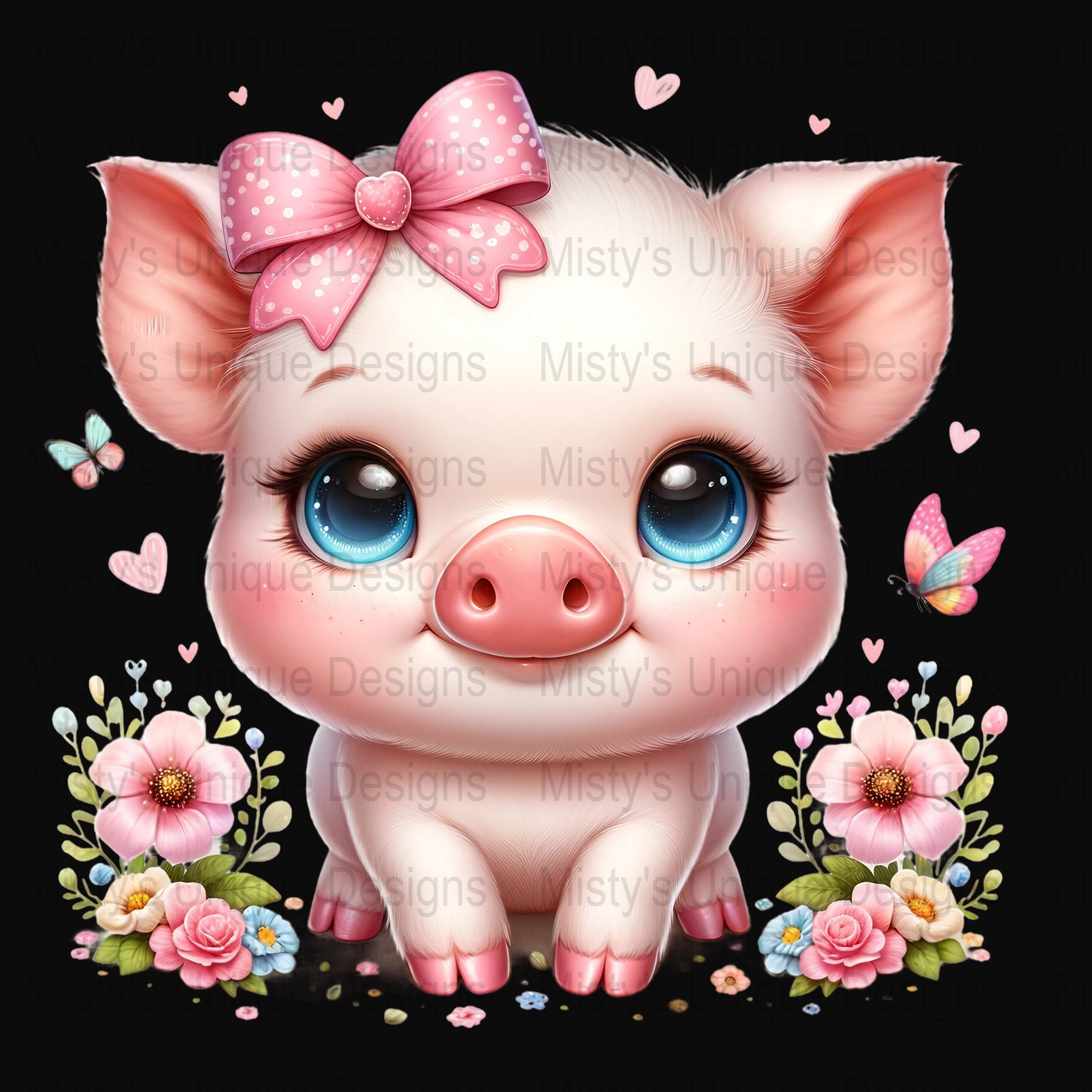 Cute Baby Pig Cartoon