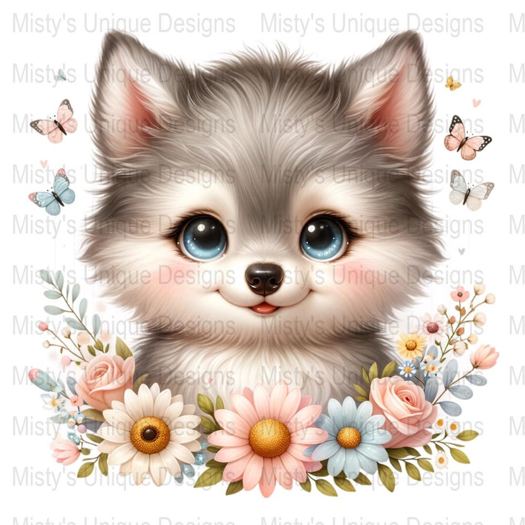 Cute Puppy Clipart PNG, Digital Download, Animal Illustration, Dog ...