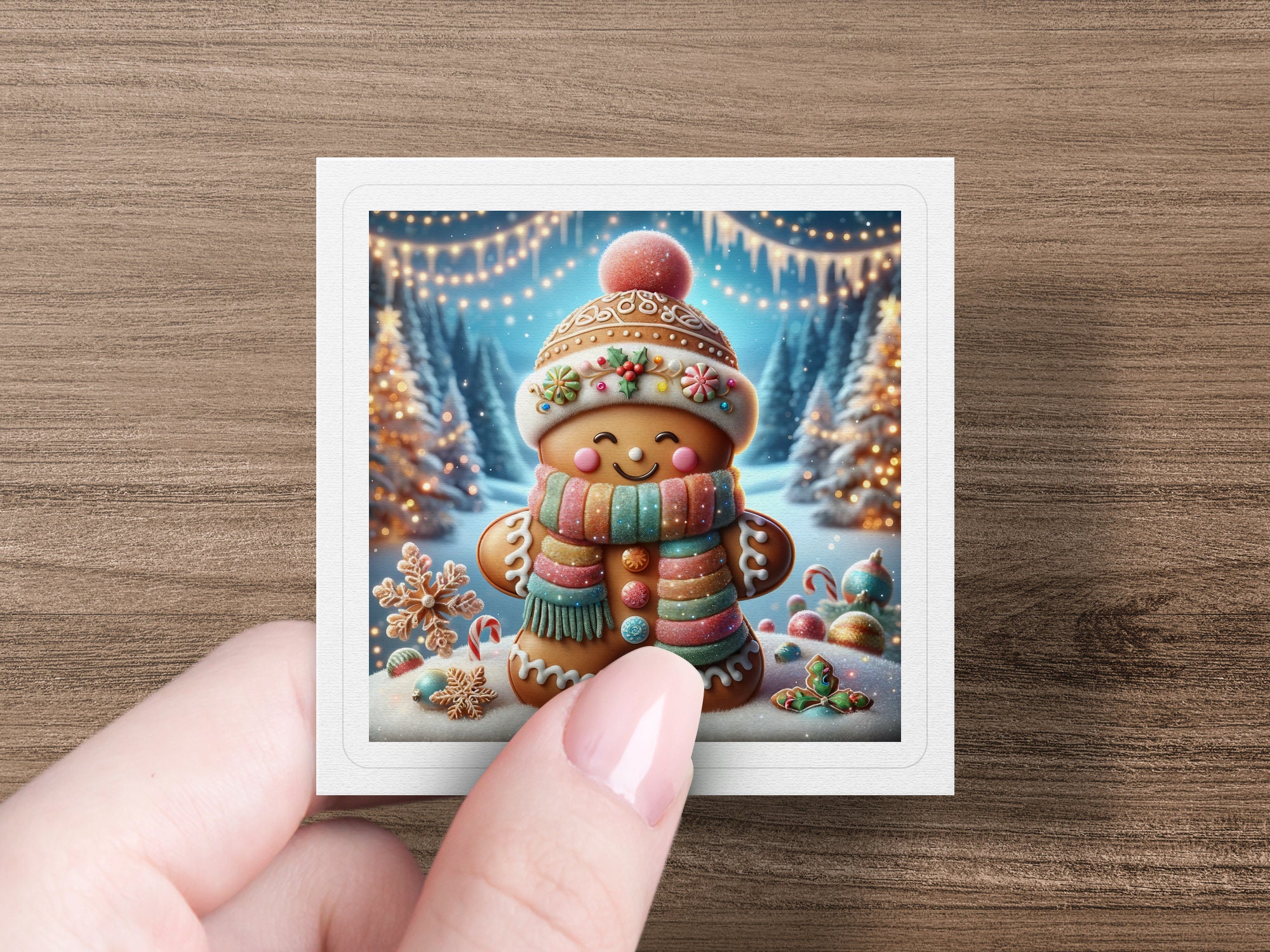 Colorful Gingerbread Man Digital Paper, Digital Paper 12 X 12, Digital ...