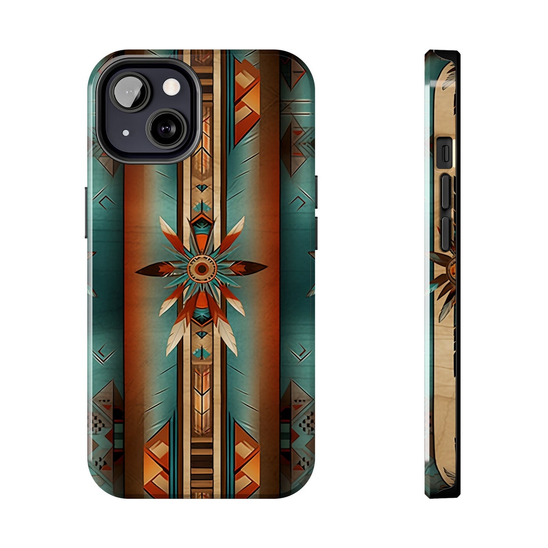 Beautiful Blue Native American Pattern Design Tough Phone Case ...