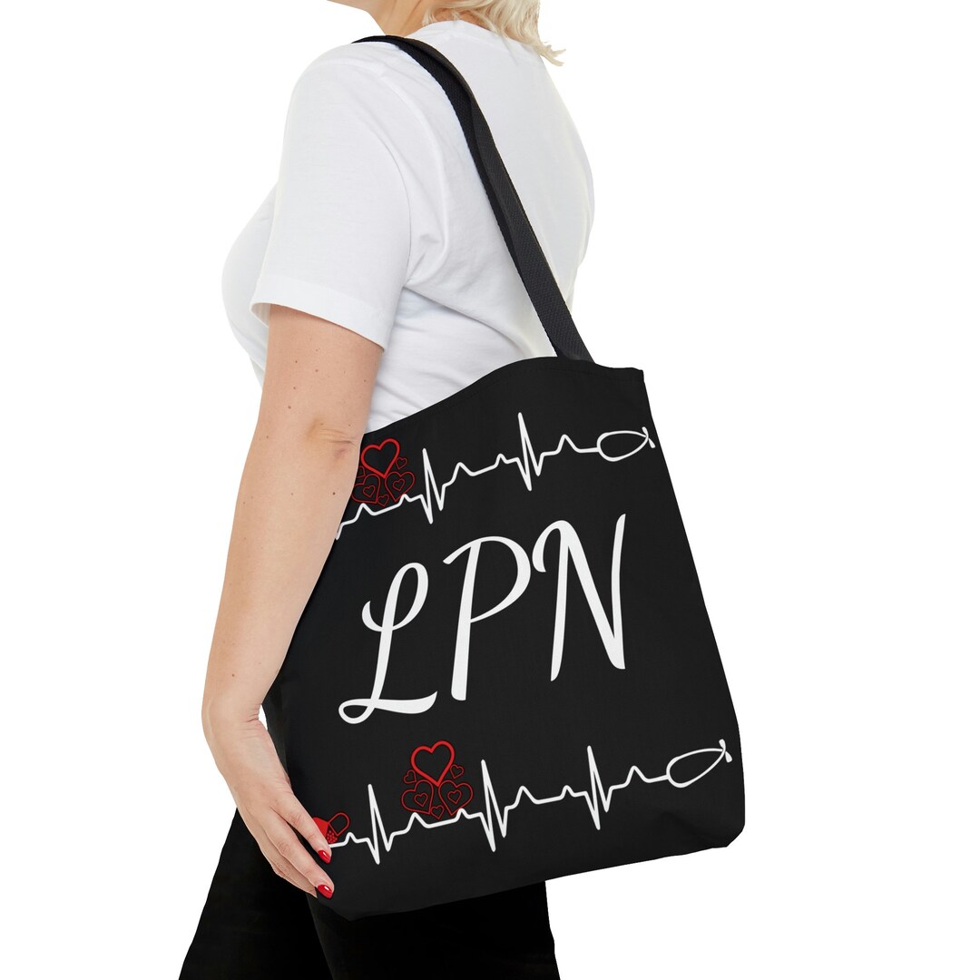 Licensed Practical Nurse Heartbeat Tote Bag LPN Work Bag Nurse Work Bag ...