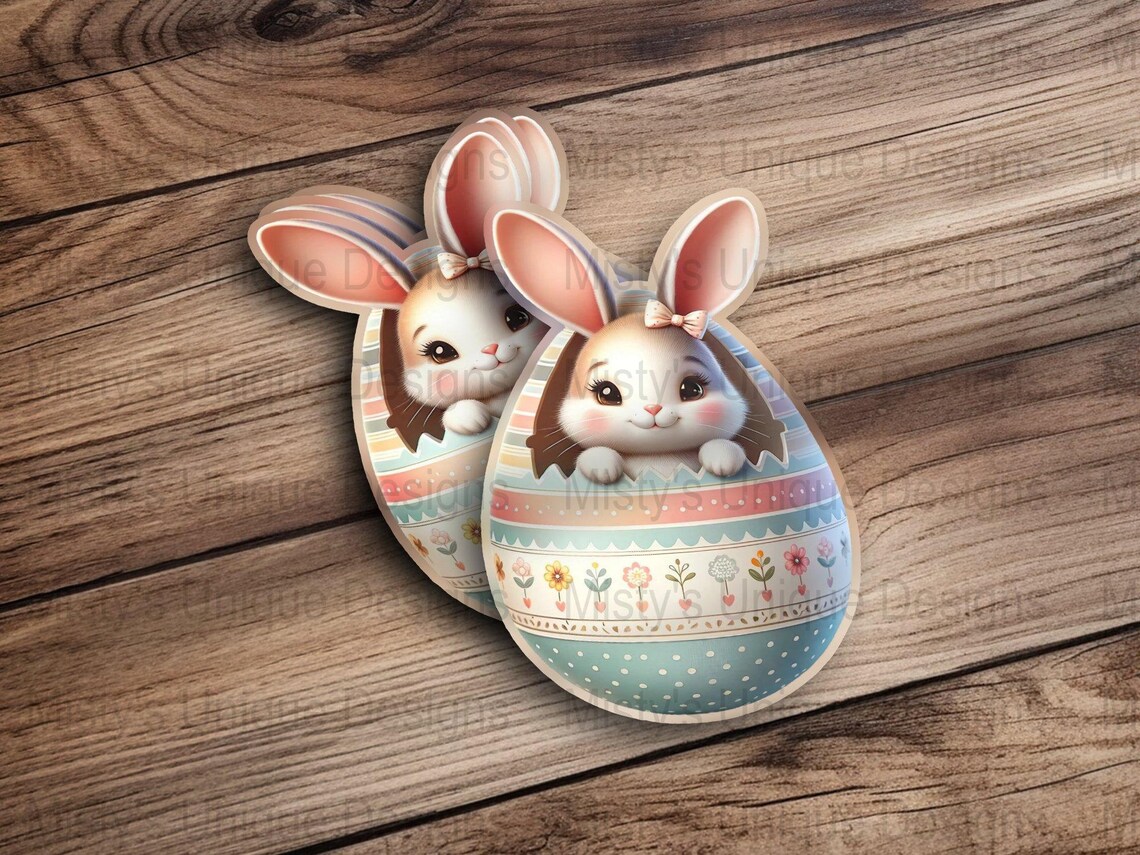 Easter Bunny Clipart, Cute Rabbit PNG, Digital Download, Spring Clipart ...