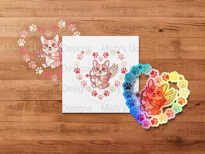 Corgi Cupid Digital, Digital Download Clipart PNG, Valentine's Day Dog ...
