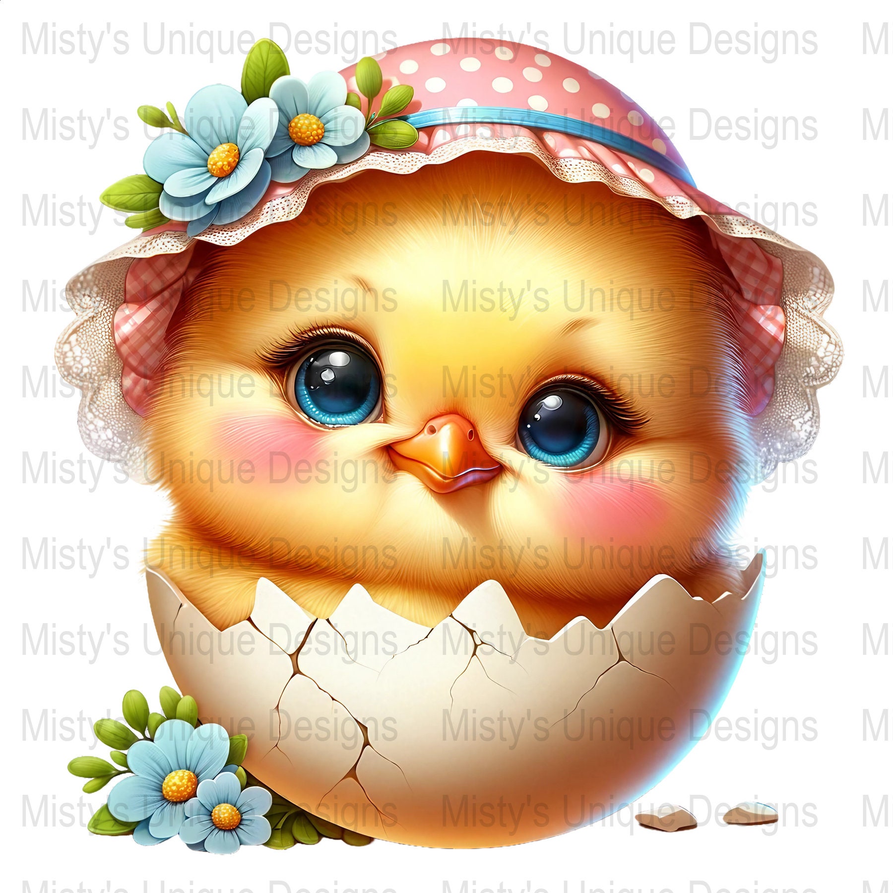 Cute Chick in Egg Digital Clipart, Spring Easter PNG, Baby Chicken ...