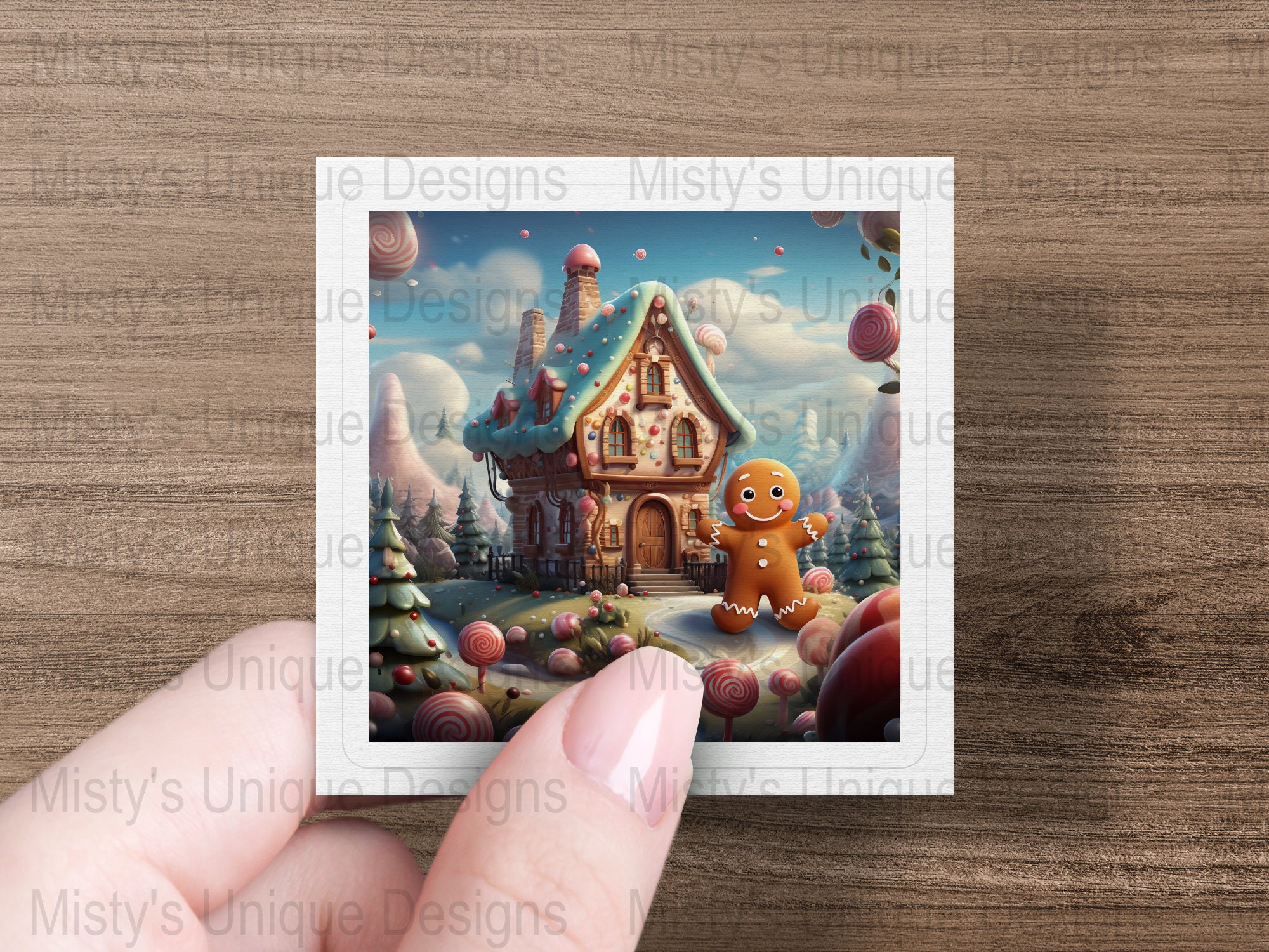 Gingerbread House Happy Gingerbread Man Digital Paper, Scrapbook Paper ...