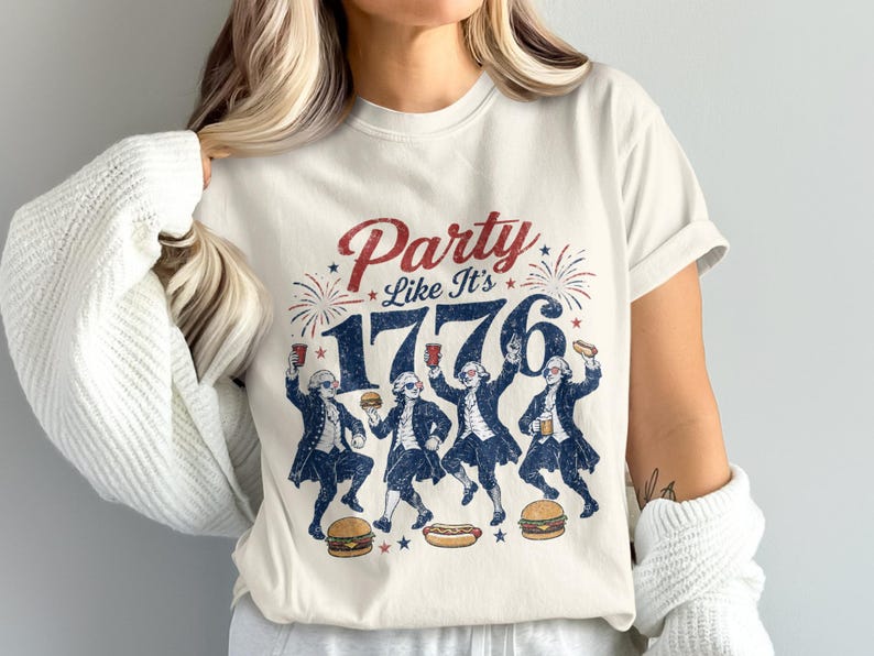 Funny Founding Fathers Clipart (digital Download) – July 4th Patriotic ...