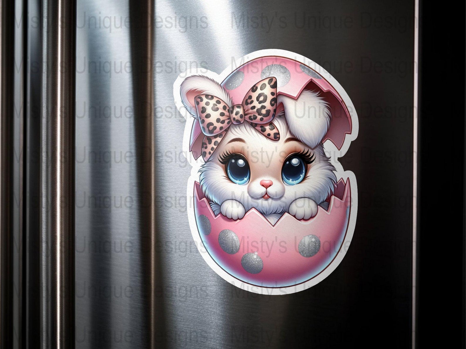 Cute Easter Bunny Clipart, Pink Egg Digital Download, Sparkly Bow ...