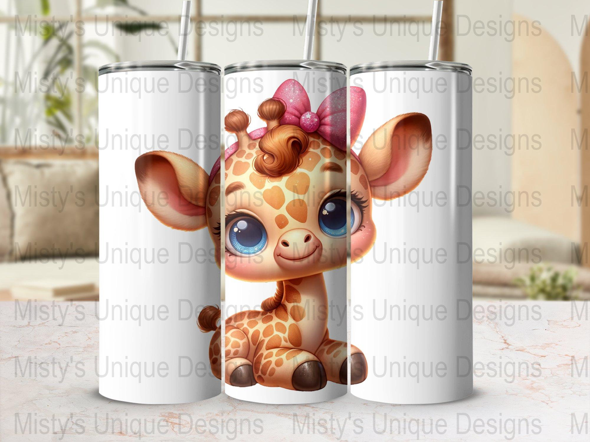 Cute Giraffe Clipart, Digital Download PNG, Adorable Animal ...