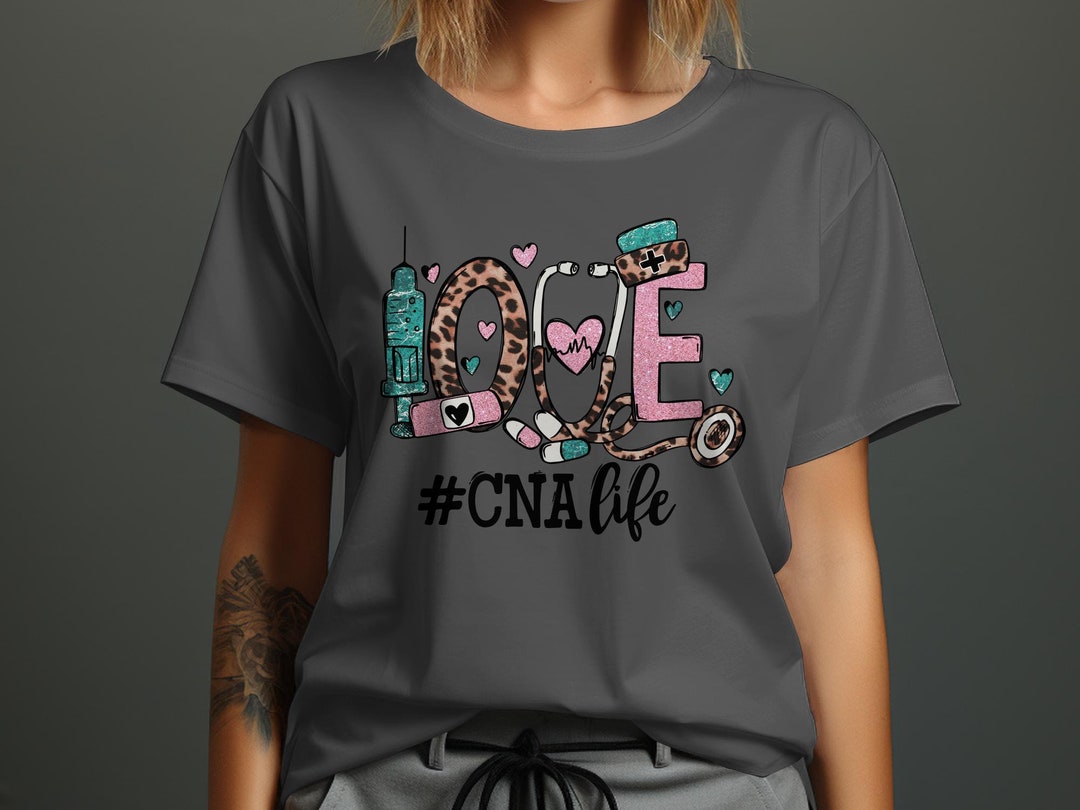 Leopard Print CNA Life T-shirt CNA Shirt Certified Nurse - Etsy