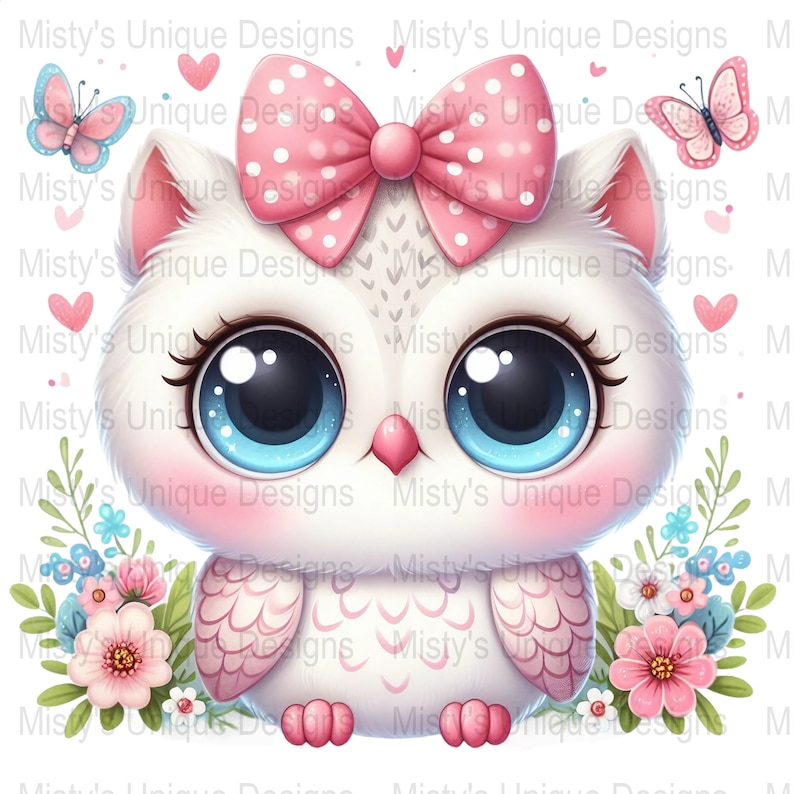 Cute Owl Digital Clipart, Instant Download, PNG Format, Adorable ...