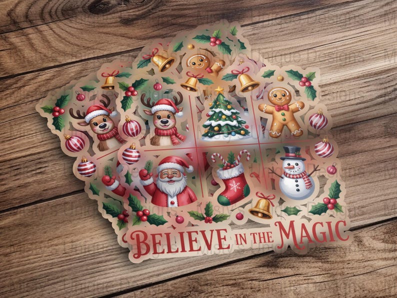 Christmas Clipart PNG, Digital Download, Holiday Graphic, Festive ...