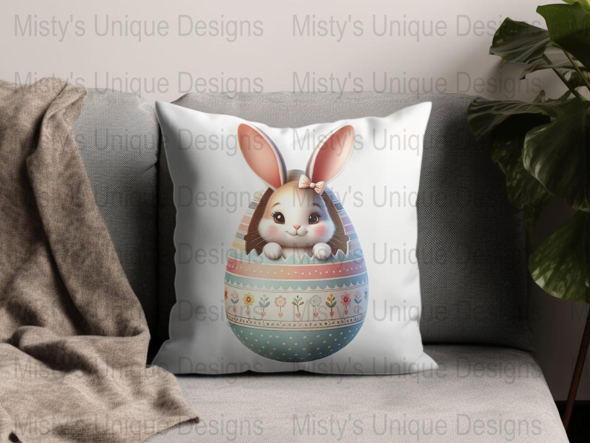 Easter Bunny Clipart, Cute Rabbit PNG, Digital Download, Spring Clipart ...