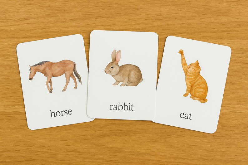 Farm Animal Flashcards Printable | Montessori Inspired Early Learning ...