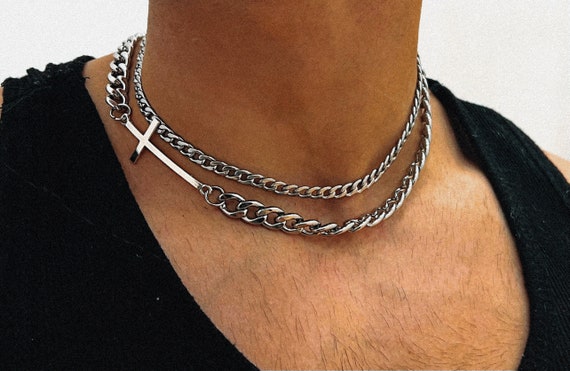 WHAM 2 Choker Chain Set in Stainless Steel - Etsy
