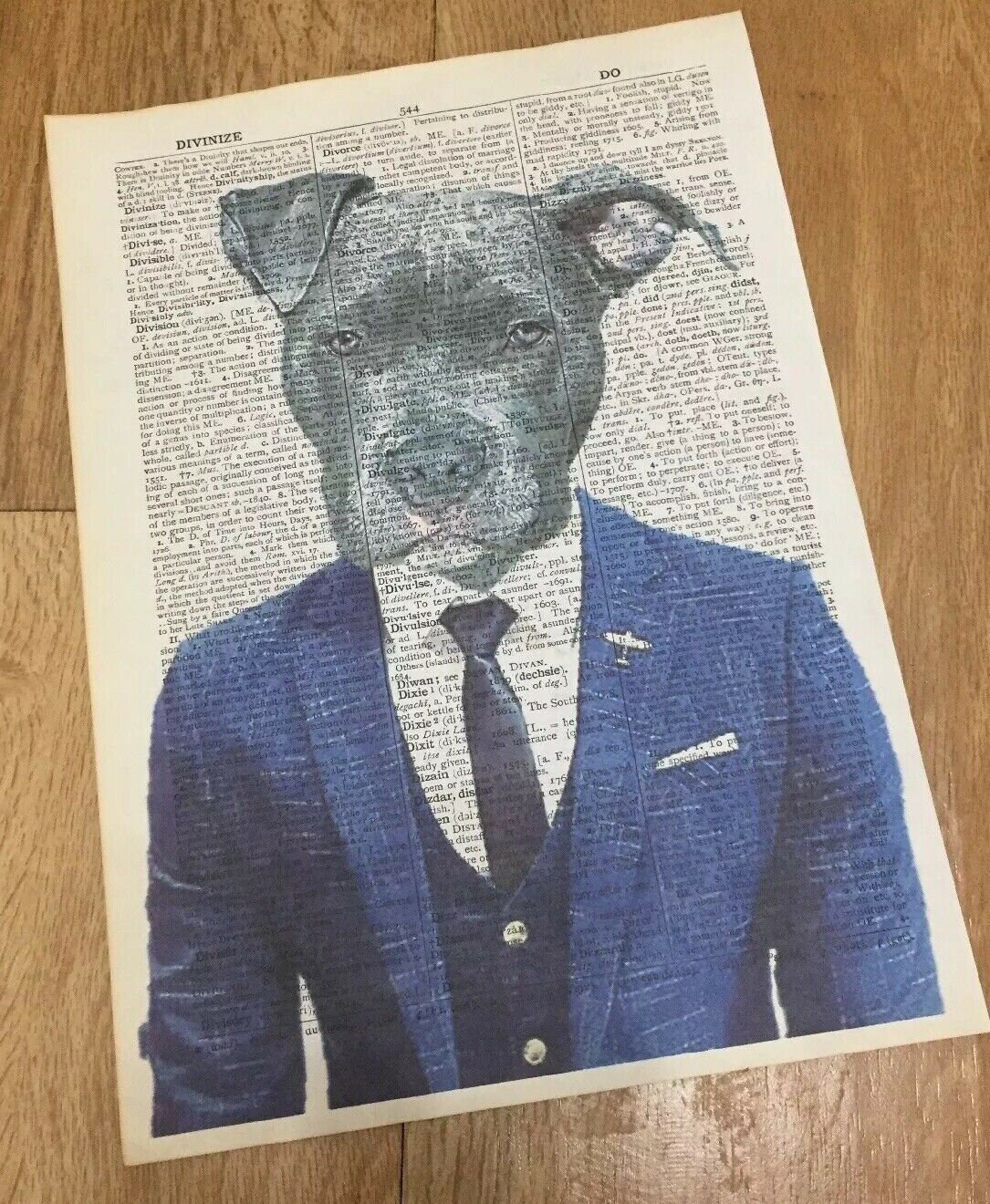 Staffordshire Bull Terrier Blue Staffy Staffie Dog Print - Etsy UK
