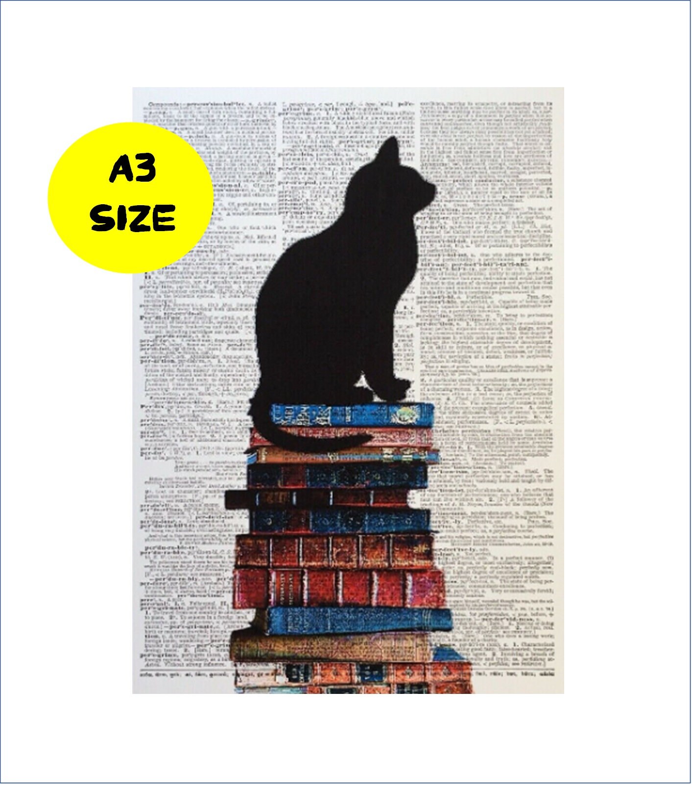 Black Cat Reading A Book