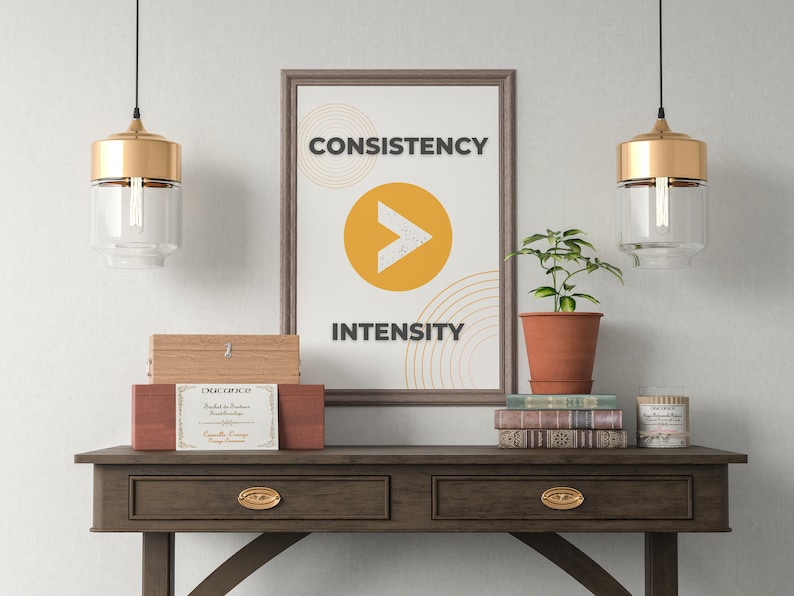 Consistency is Greater Than Intensity, Inspirational Quote, Values ...
