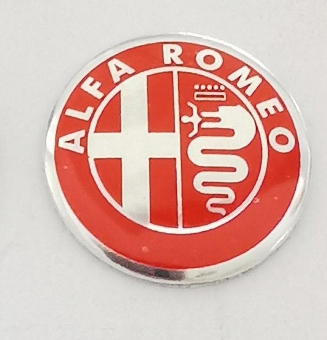 Alfa Romeo RED SILVER Car Key Replacement Emblems (set of 2) Various ...