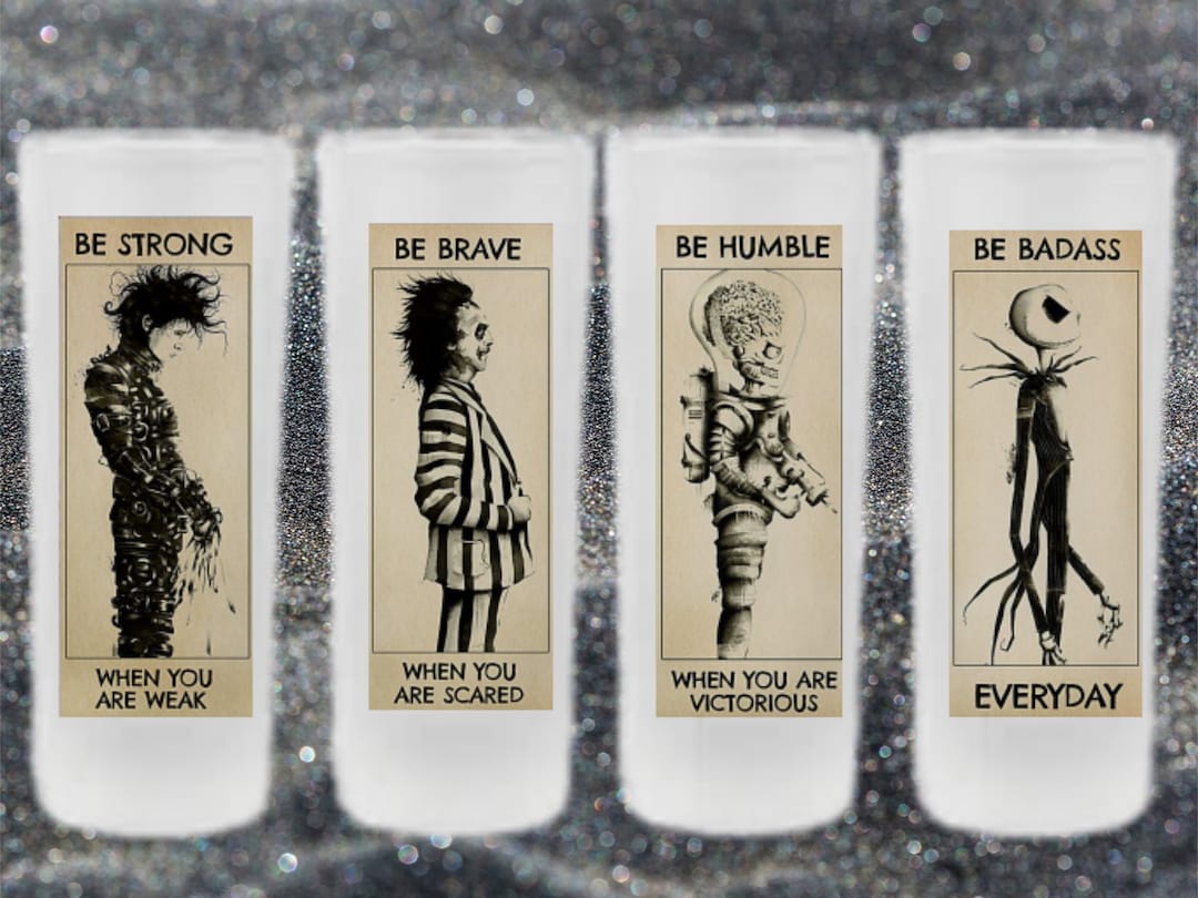 3oz Tim Burton Shot Glass Set of 4 - Etsy