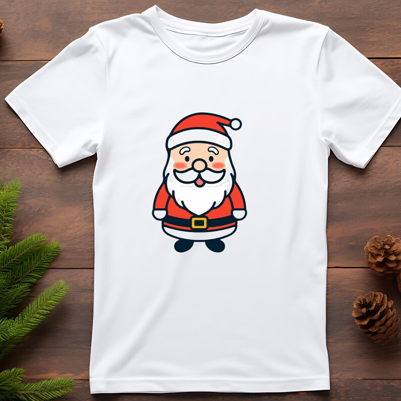 Hand-drawn Jolly Santa Claus - Unique Festive Holiday Art for Decor and ...