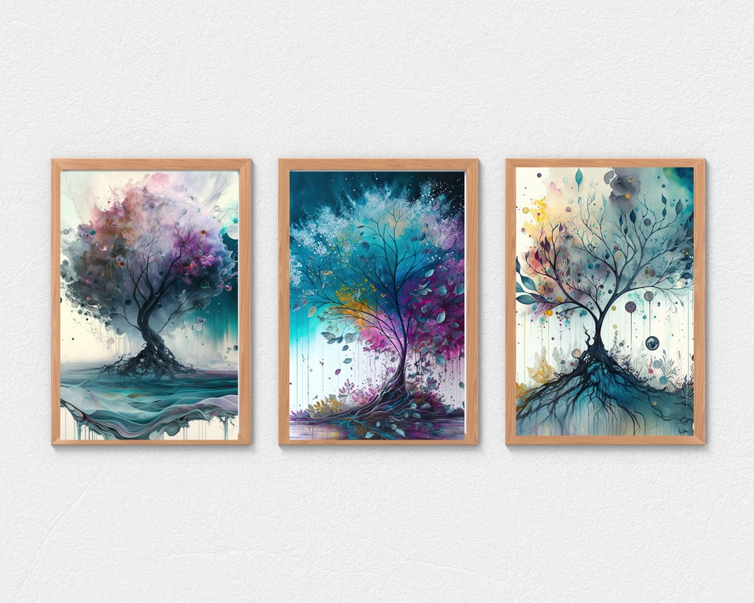 Tree of Magic Abstract Art Print Picasso Poster Neutral - Etsy